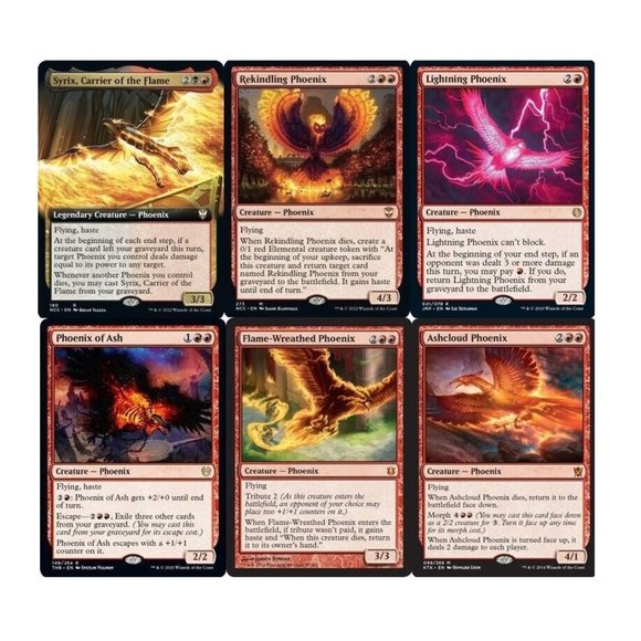 Other | Custom Commander Deck Phoenix Tribal Syrix Carrier Of The Flame ...